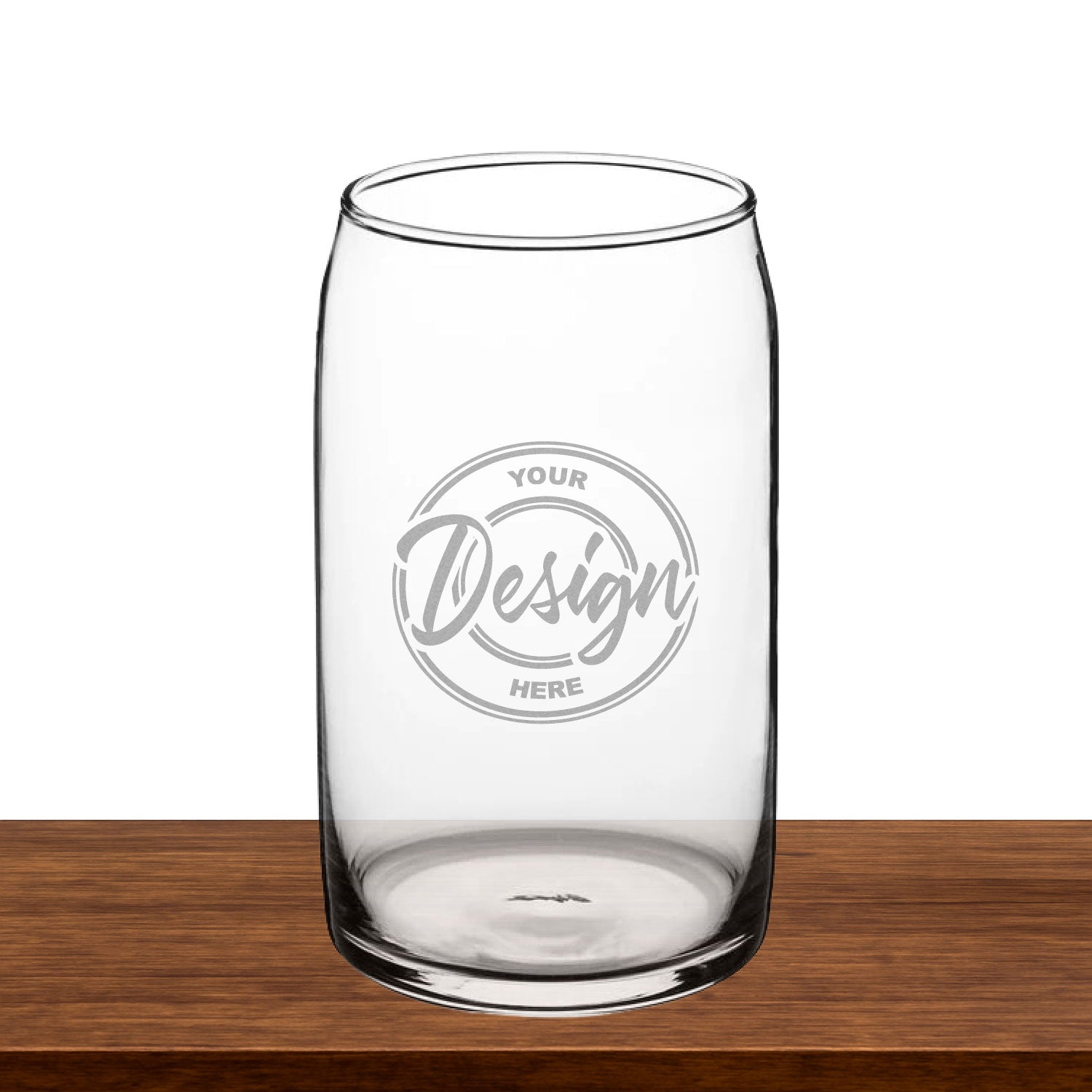 Custom 16 oz Beer Can Glass – Etched Drinkware for Brands & Events – Toccoa